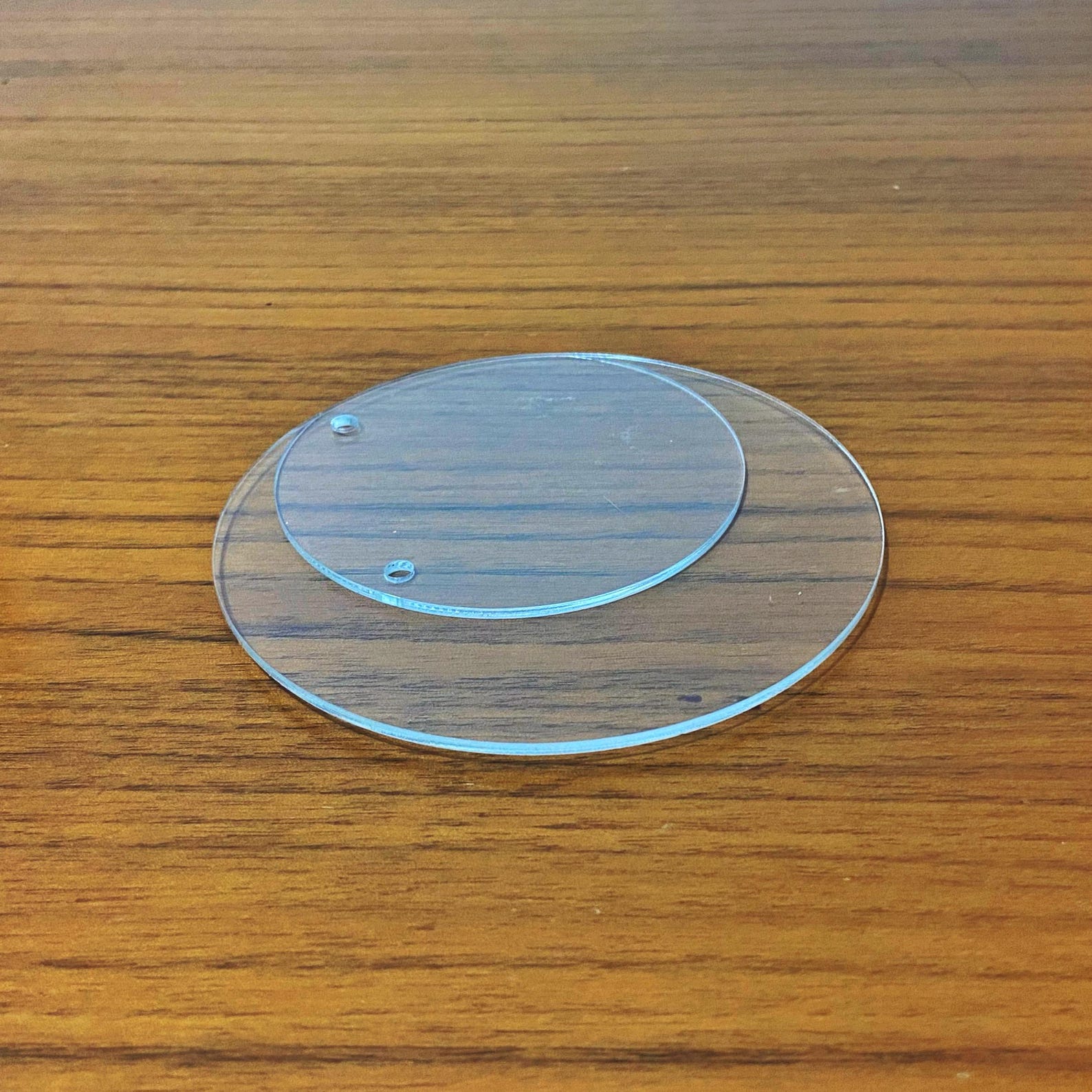 Clear Acrylic Discs: Ornament Blanks With Hole, 100 Pack - Etsy