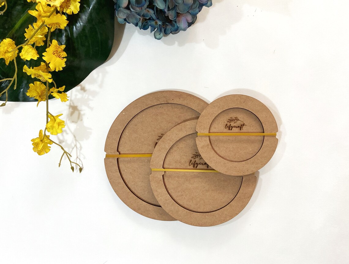 Circular Macrame Template Macrame Coaster Cutting Tools / Macrame ...