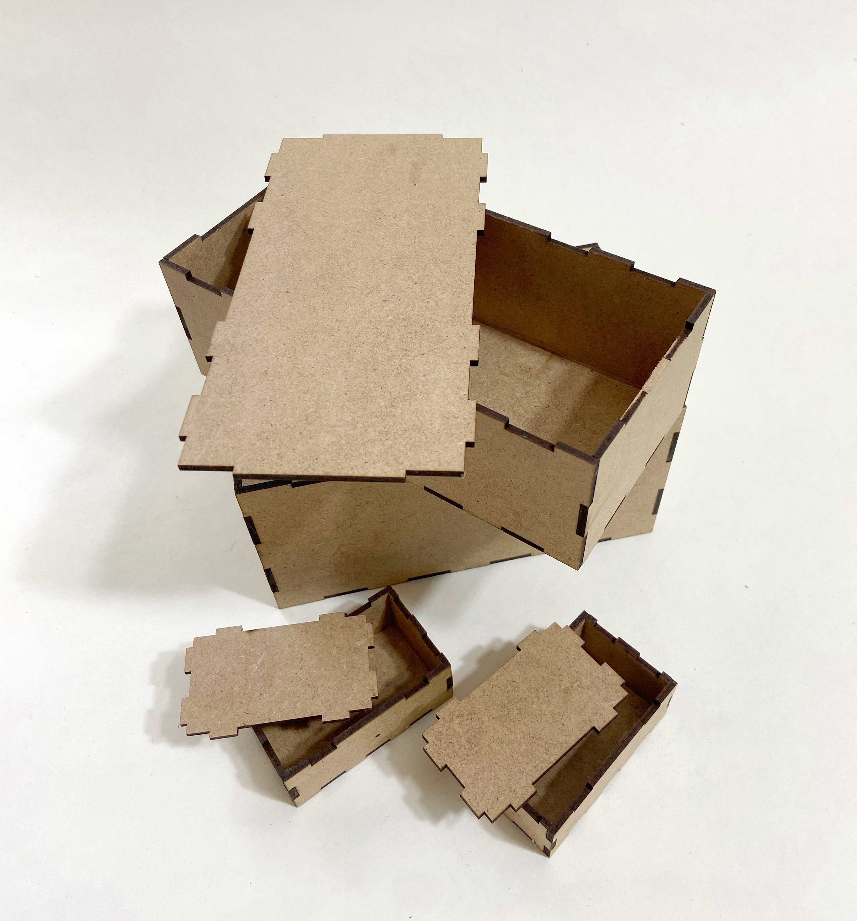 DIY Wooden Storage Box: Lidded MDF Box, Ready to Assemble - Etsy