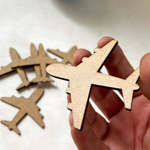 Bulk Sale Airplane Shapes (10 Pack)- 4 Different Plane Shapes - Wooden ...
