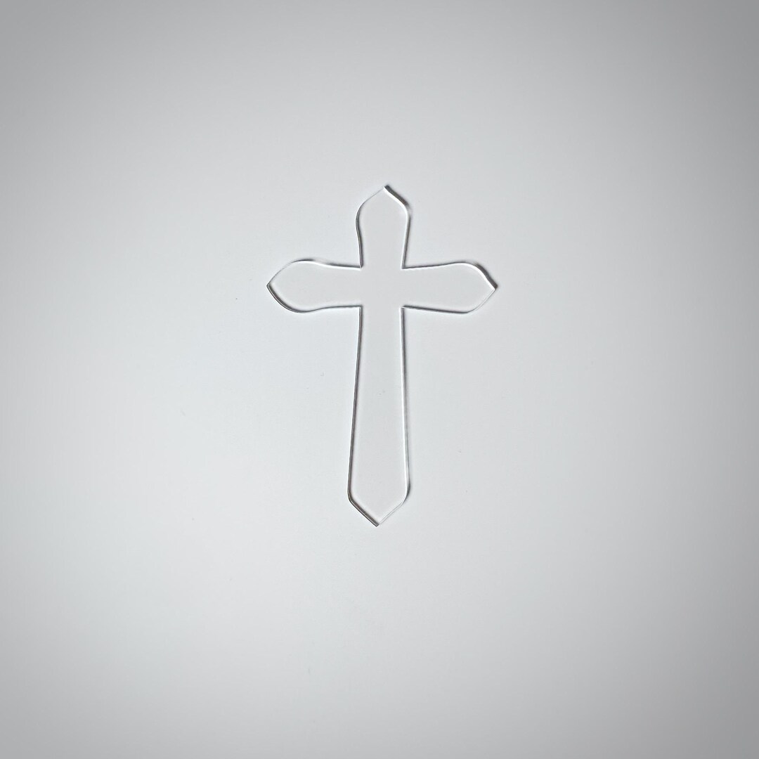Transparent Acrylic Cross Blank: DIY Craft Supplies - Etsy