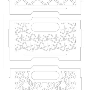 Beautiful Wooden Stackable Storage Box Bundle Nine Laser Cut Stackable ...