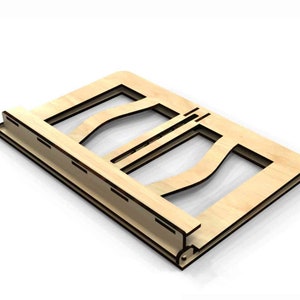 Office iPad Stand Folding Tablet Stand Book Stand Template Laster Cut ...