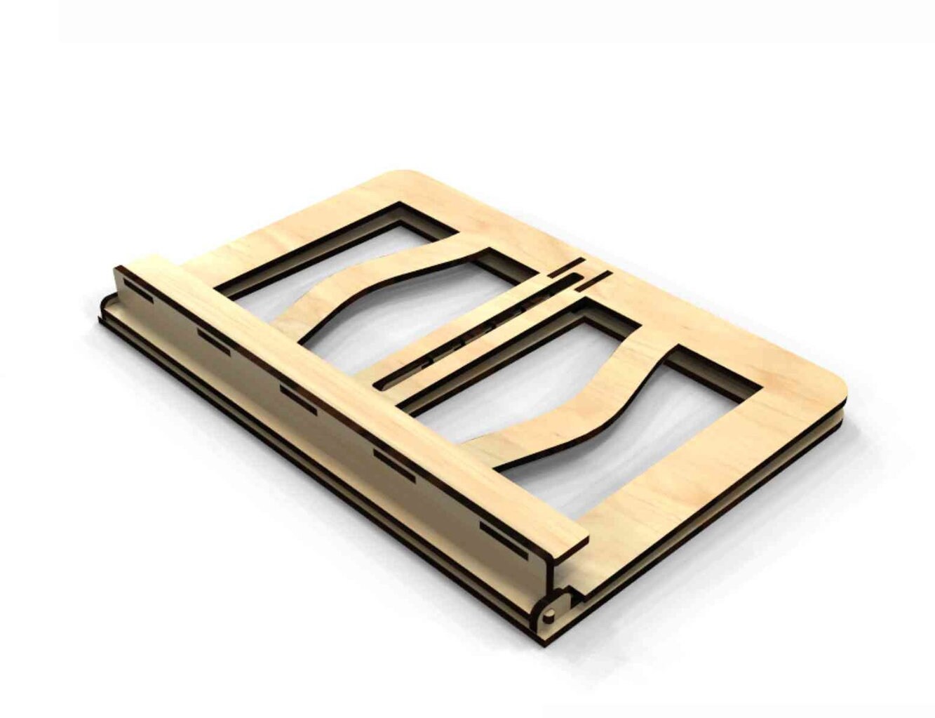 Office iPad Stand Folding Tablet Stand Book Stand Template Laster Cut ...
