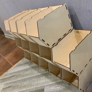 Storage Bins Boxes 4mm Linbin Containers Storage Bin Vector Template ...