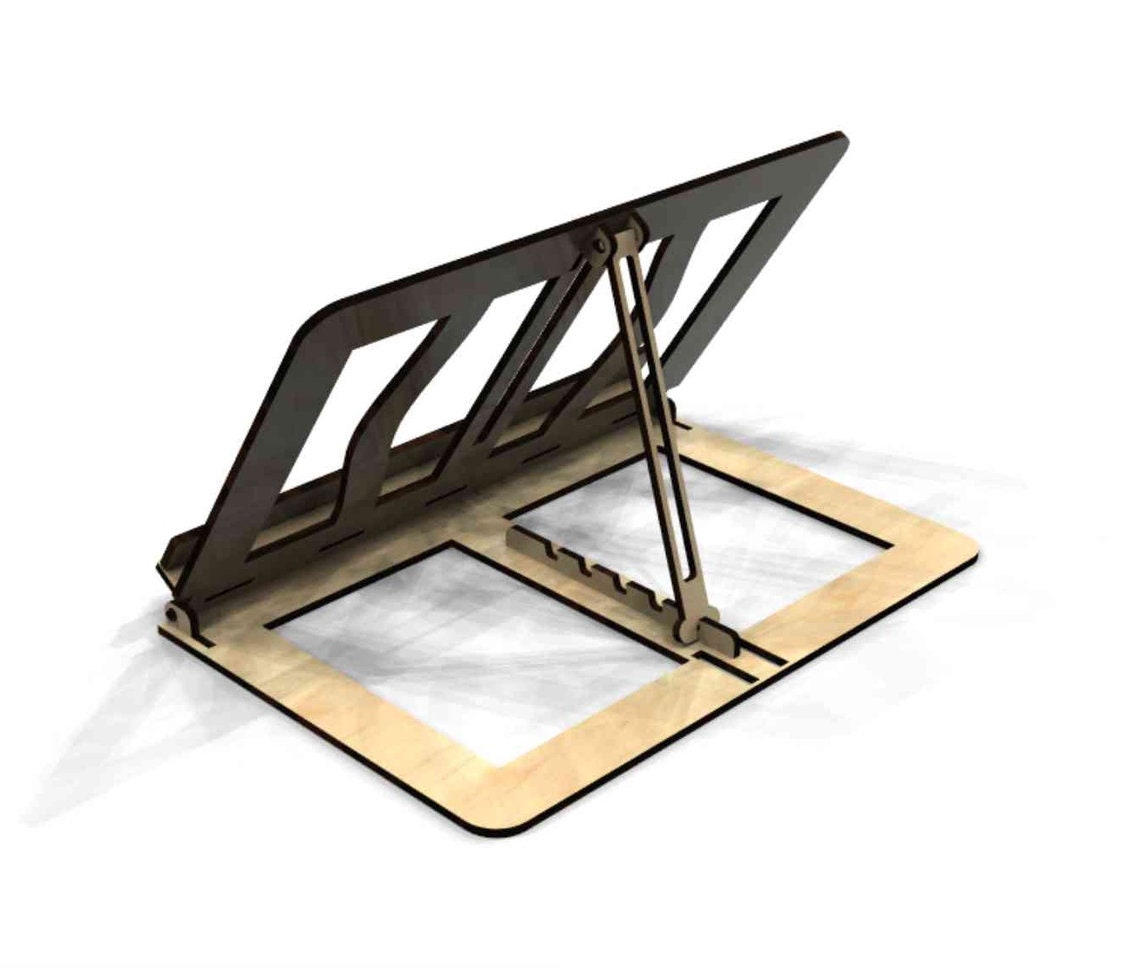 Office iPad Stand Folding Tablet Stand Book Stand Template Laster Cut ...