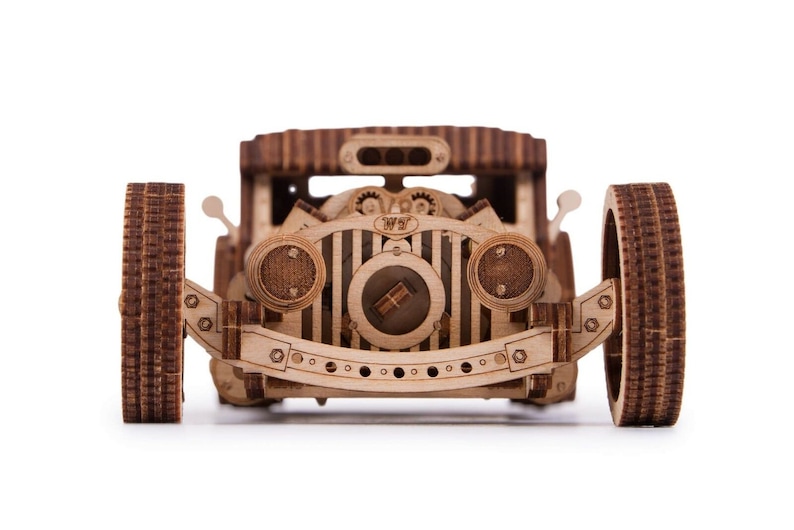 Laser Cut Wooden Hot Rod Car Model With Assembly Instruction ...