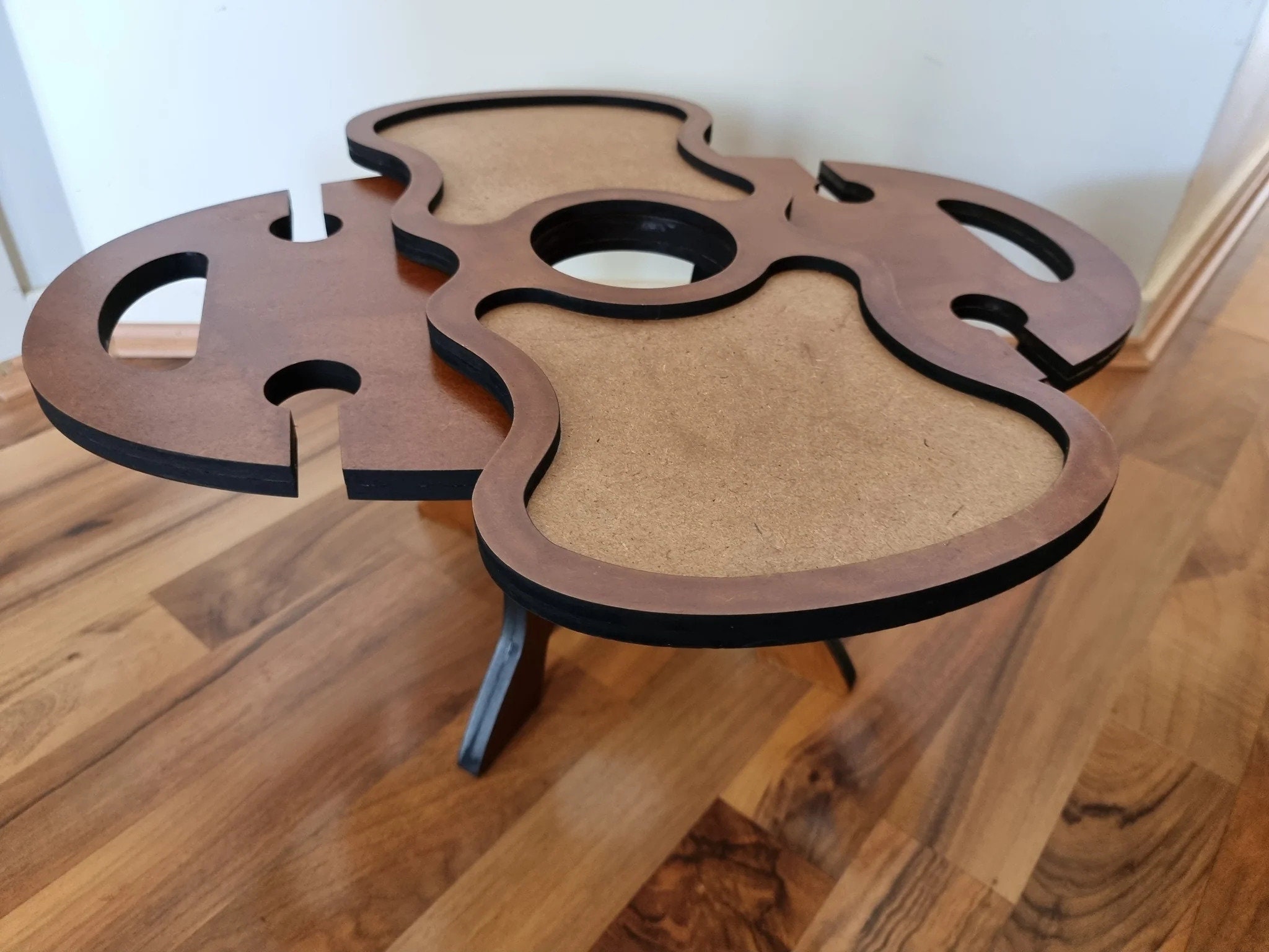 Modern Wine Table for Two Decorative Wine Caddy, Wine Holder, Single ...