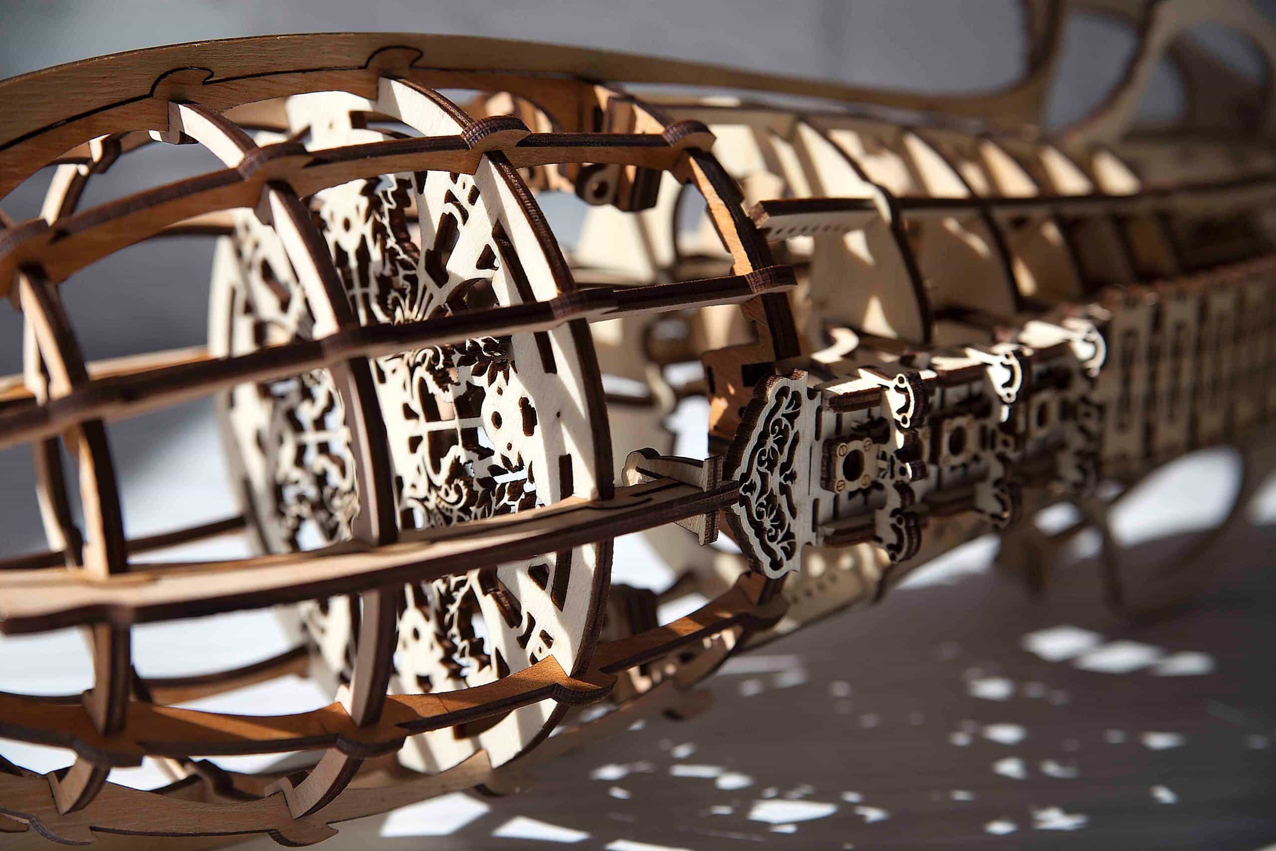 Laser Cut Wooden Airship Lamp Shade Vector Template, Decorative 3D ...