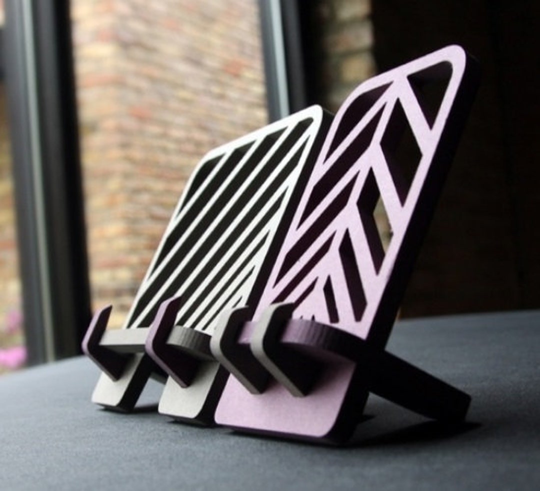 Laser Cut Wooden iPhone and iPad Desk Stand Minimal Scandynavian Style ...
