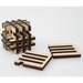 Wooden Nine Piece Cube Puzzle Laser Cut 3D Puzzle Kids Toy Vector ...
