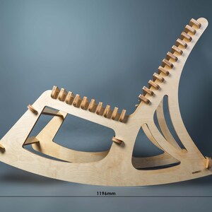 Laser Cut Wooden Rocking Chair Template, Laser Cut SVG, DXF, CDR, Ai ...