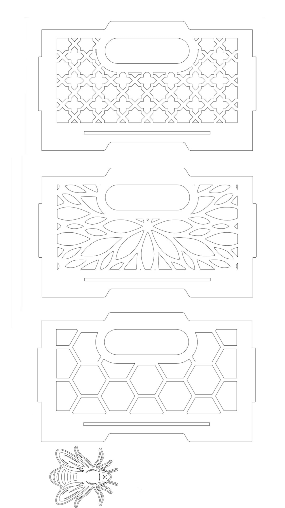 Beautiful Wooden Stackable Storage Box Bundle Nine Laser Cut Stackable ...