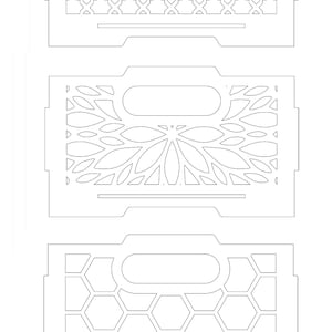 Beautiful Wooden Stackable Storage Box Bundle Nine Laser Cut Stackable ...