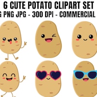 Evil Potato Clip Art Clipart Vector Graphic Svg Png Jpg Eps, Funny Food ...
