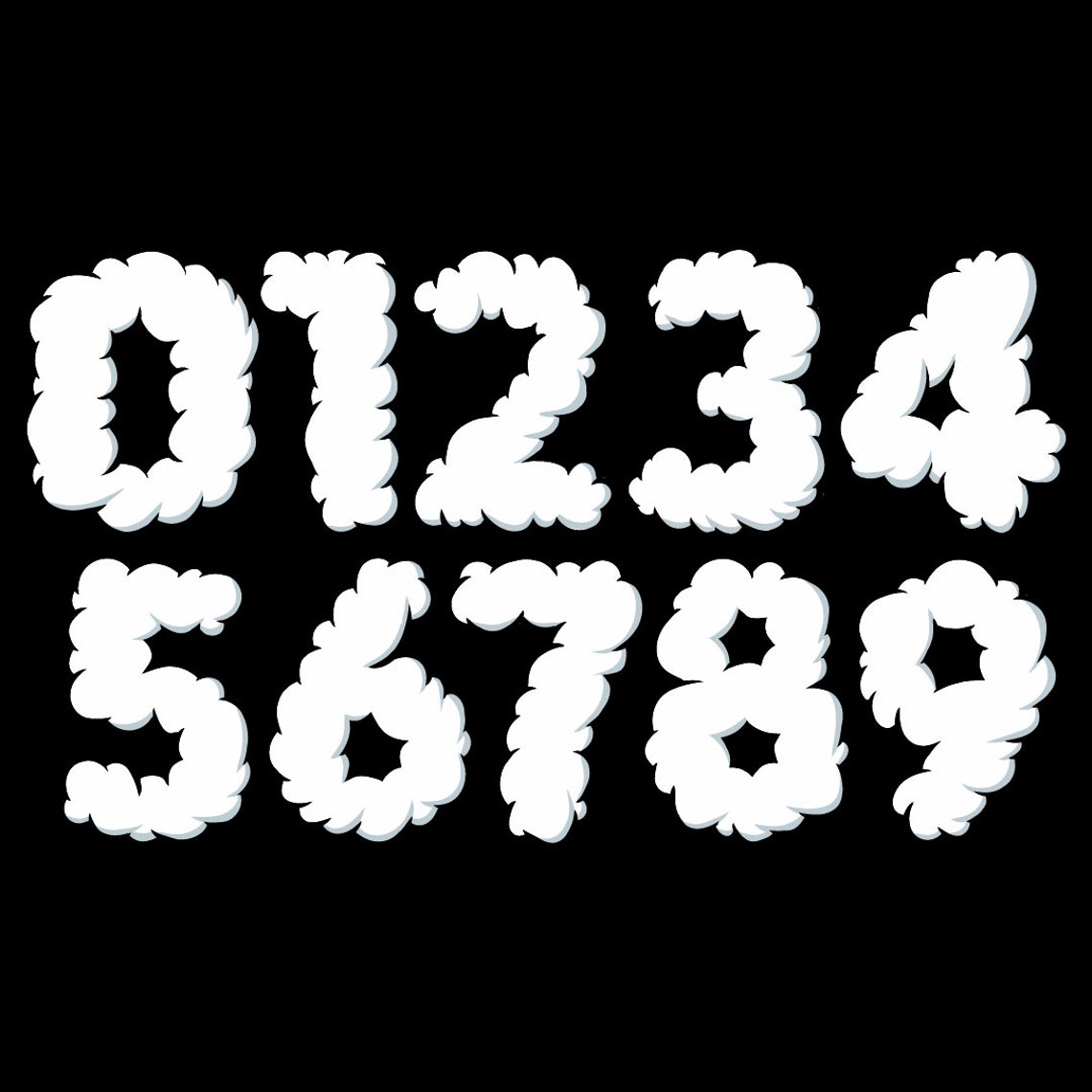 3D Clouds Letters Font PNG SVG, Cloud Letters, 3D Cute Playful Letters ...