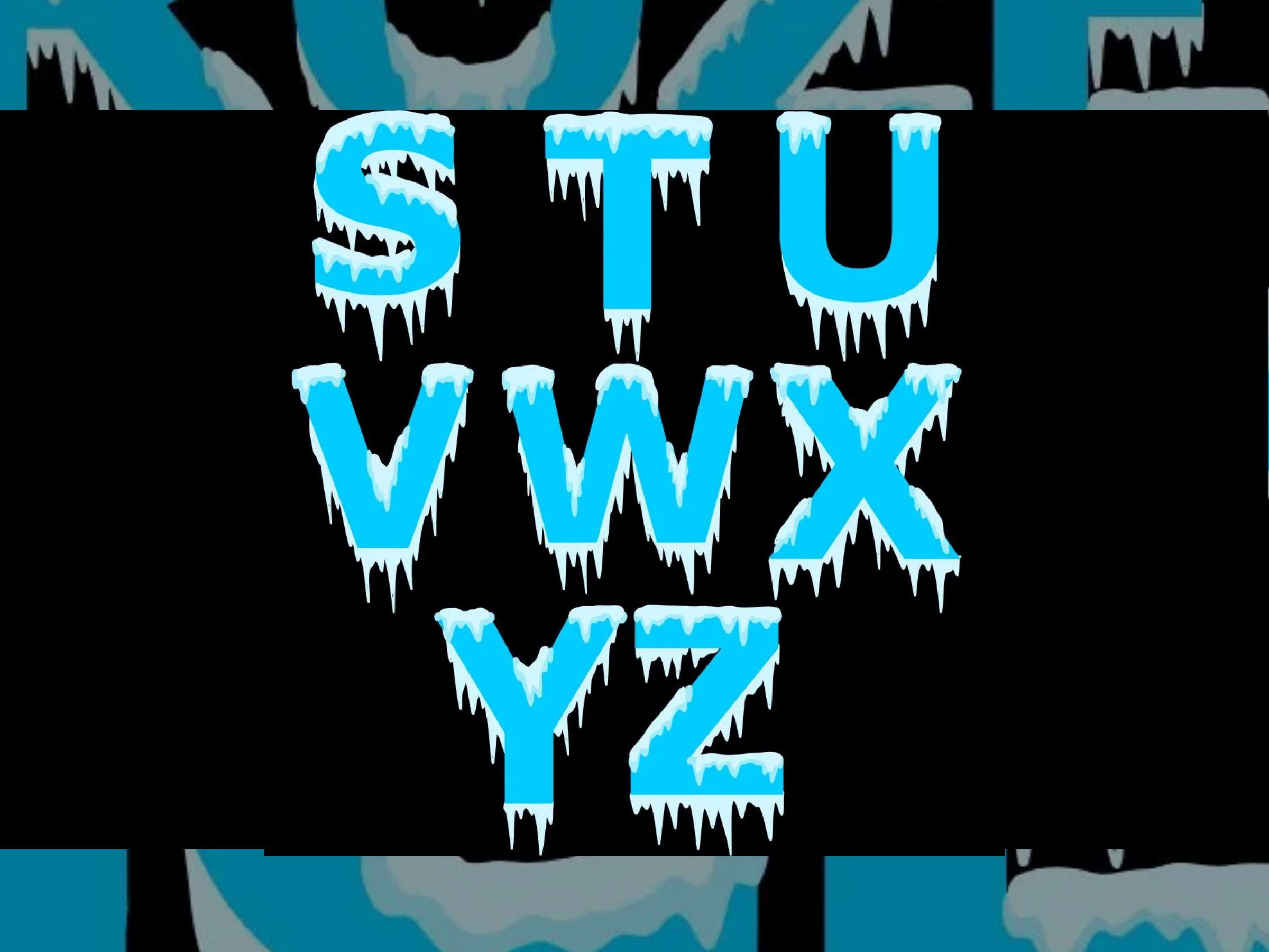 Frozen Ice Letters Font: 3D Alphabet PNG SVG Bundle - Etsy