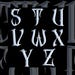 Silver Gothic Font: Metallic Alphabet SVG PNG (digital Download) - Etsy