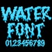 3D Water Letters Font PNG SVG, Liquid Font, 3D Water Letters Bundle for ...