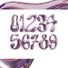 Pink Chrome Font: 3D Metallic Letters, Numbers, Punctuation (PNG SVG ...