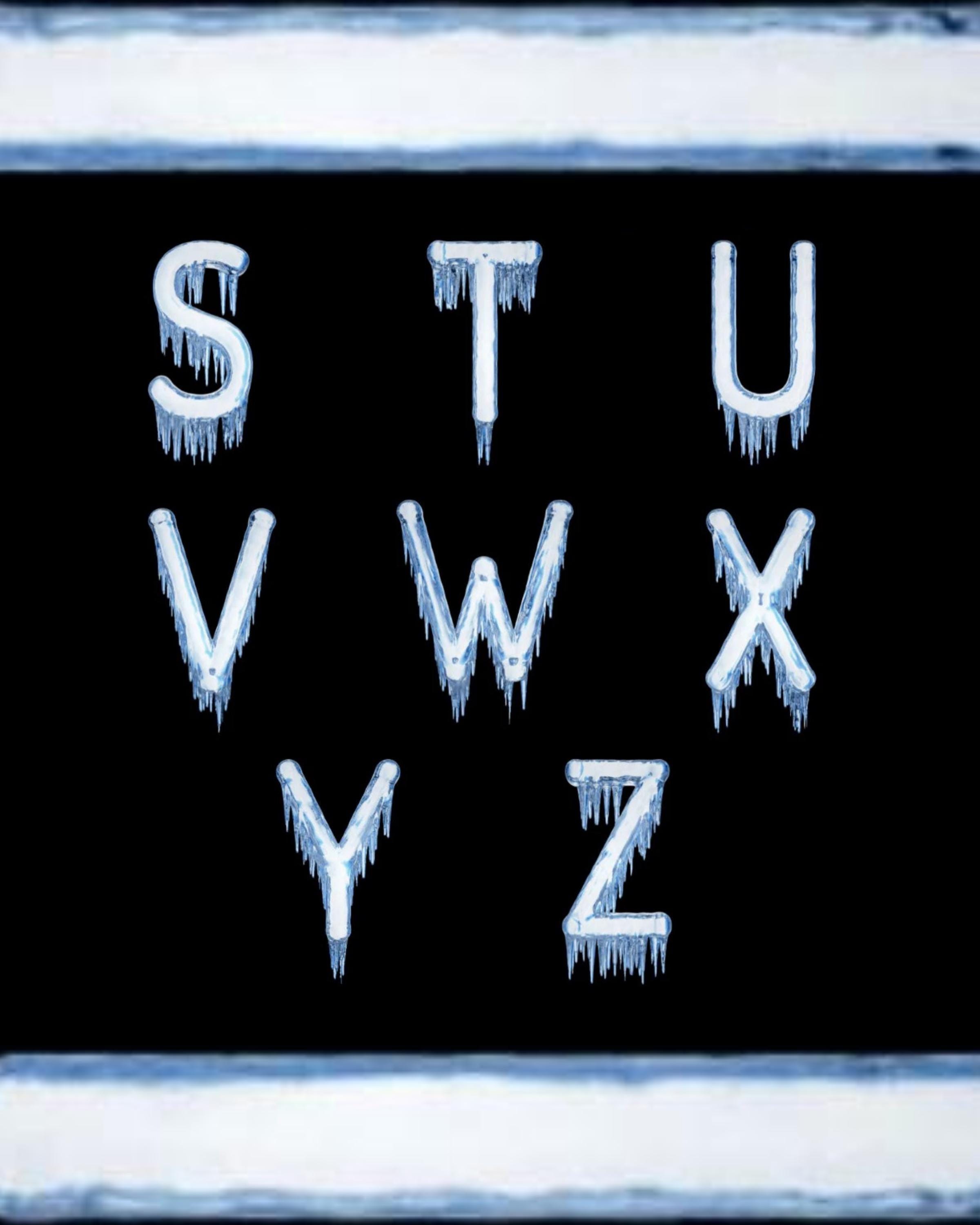 3D Ice Letters Font: PNG SVG Bundle for Cricut, Canva, Adobe - Etsy