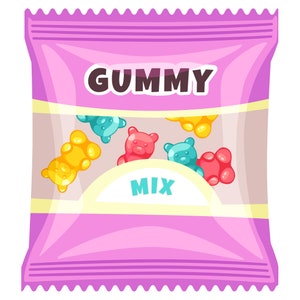 Gummy Candy Clipart Bundle 28 SVG PNG, Gummy Bears, Jelly Candy, Sweets ...