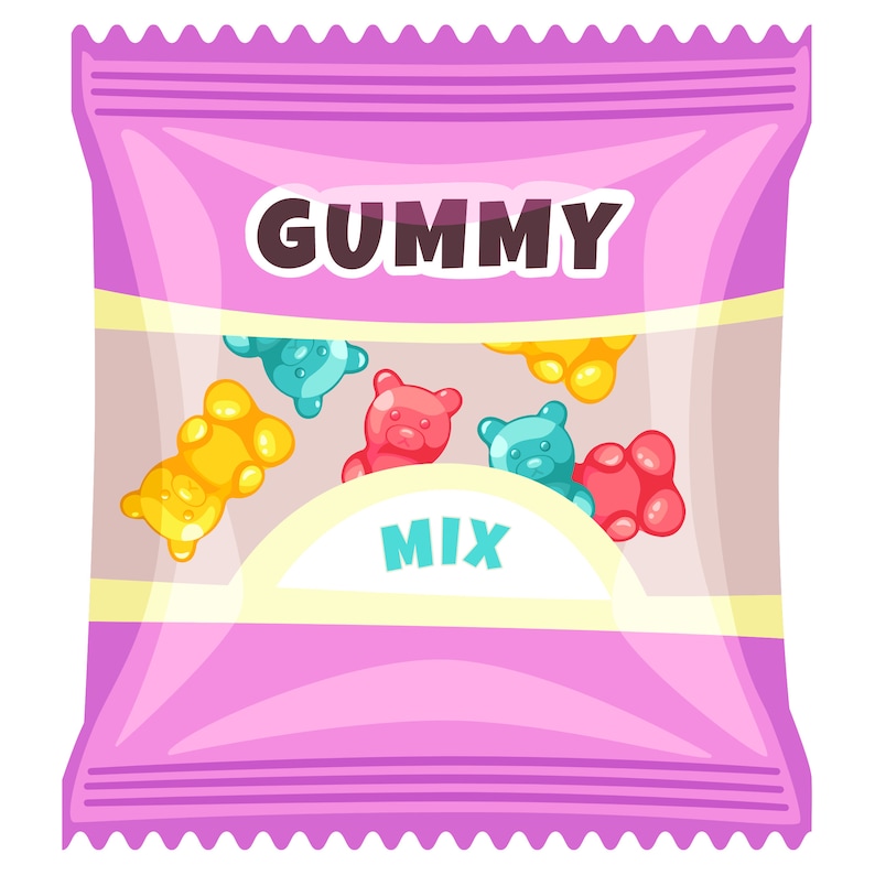 Gummy Candy Clipart Bundle 28 SVG PNG, Ositos de goma, Caramelos de ...