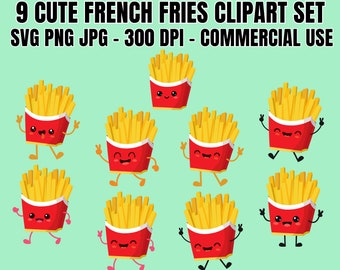 6 Cute Potato Clipart Bundle SVG PNG JPG Kawaii Potato Baby Potato Cute ...