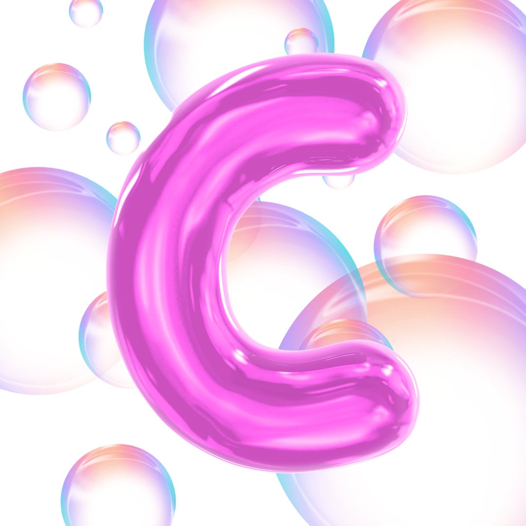 3D Bubble Letters Hot Pink Font PNG SVG, Pink Bubbly Letter, Summer ...