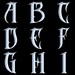3D Silver Gothic Font SVG PNG, Alfabeto gótico, letras góticas, fuente ...