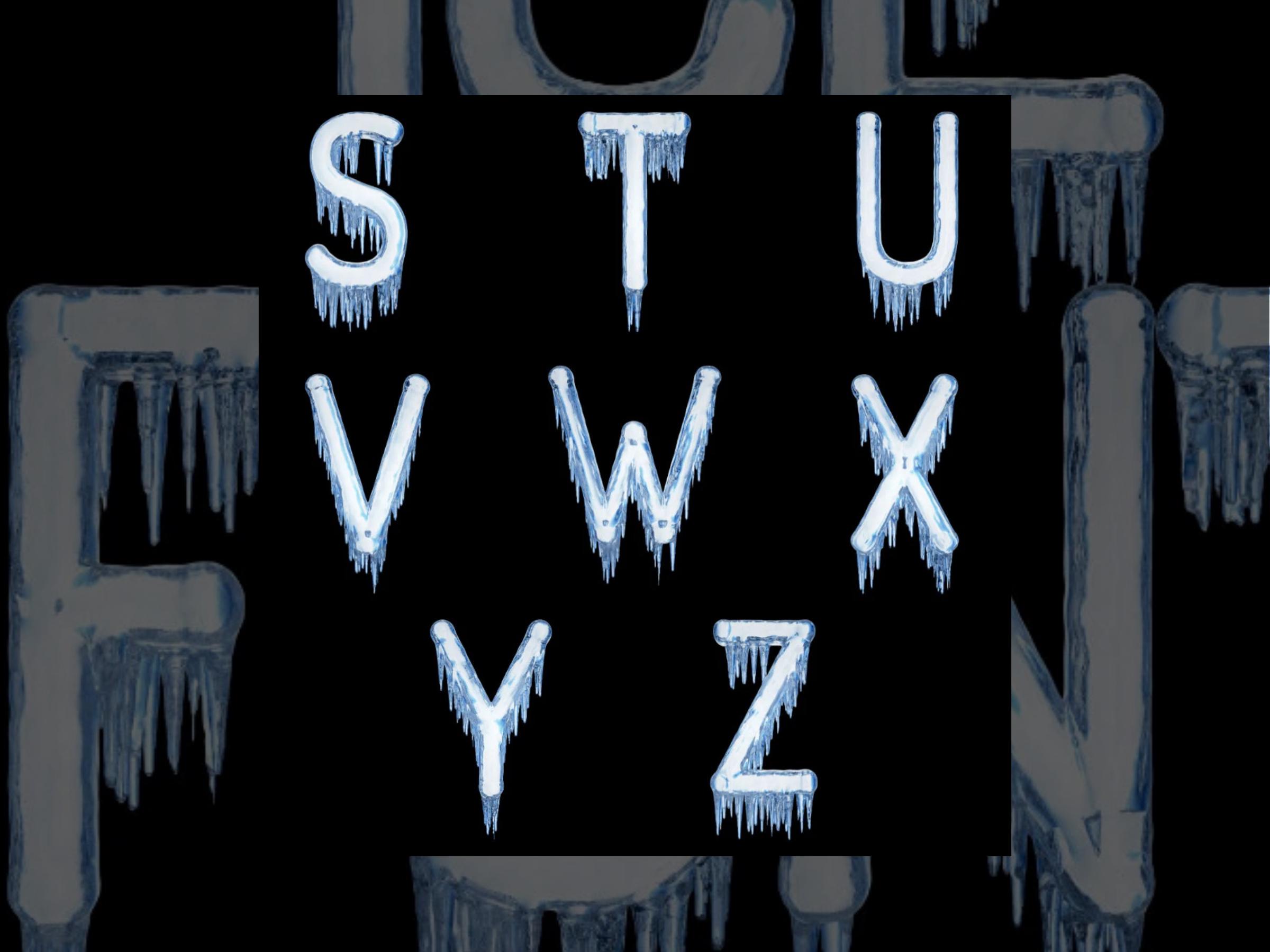 3D Ice Letters Font: PNG SVG Bundle for Cricut, Canva, Adobe - Etsy