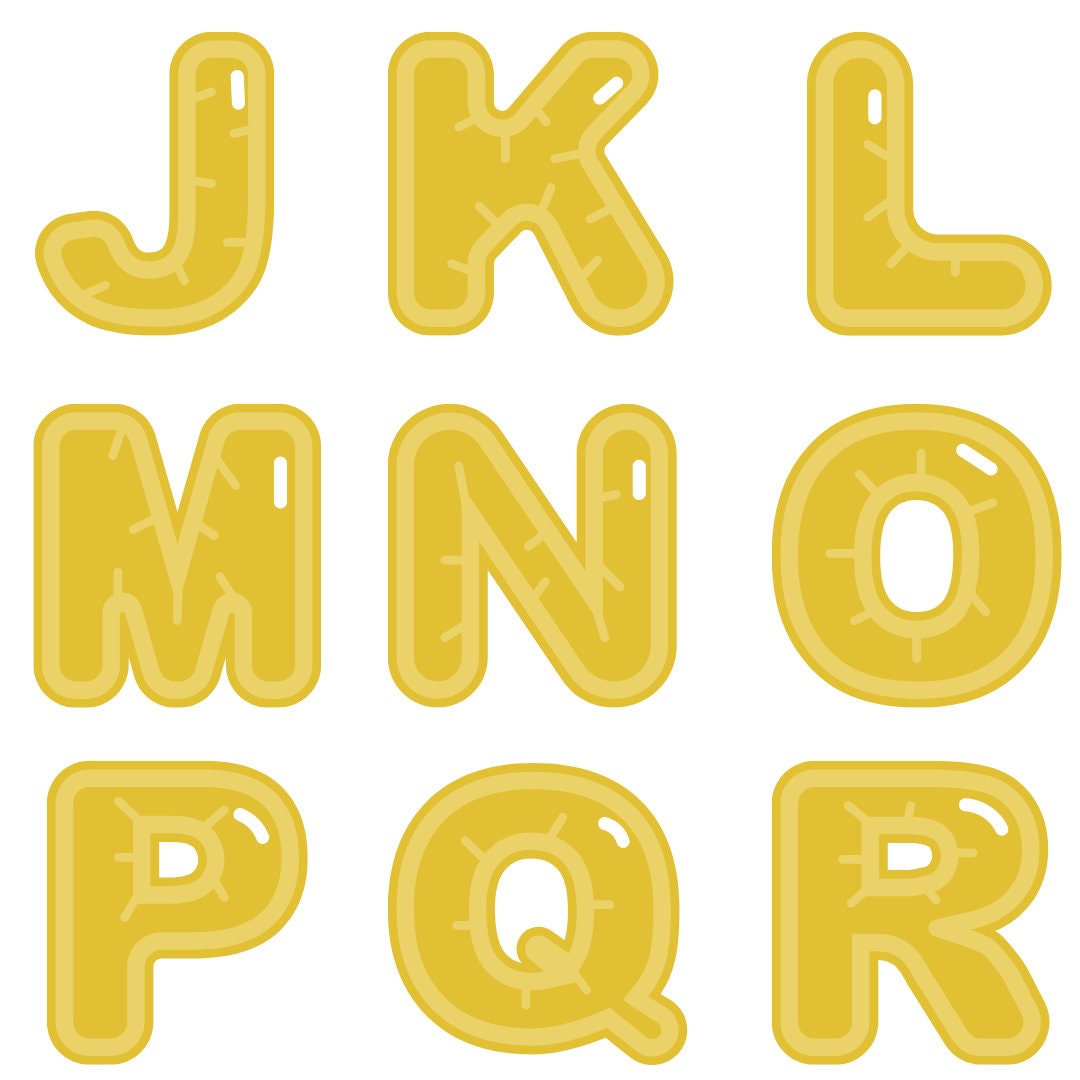 Lemon Font SVG PNG Pack Digital Download for Crafters, Lemon Letters ...