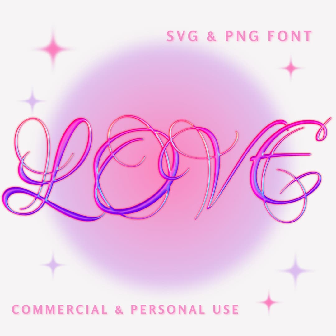 Cursive Handwritten Neon Font SVG and PNG, Signature Script, Cursive ...