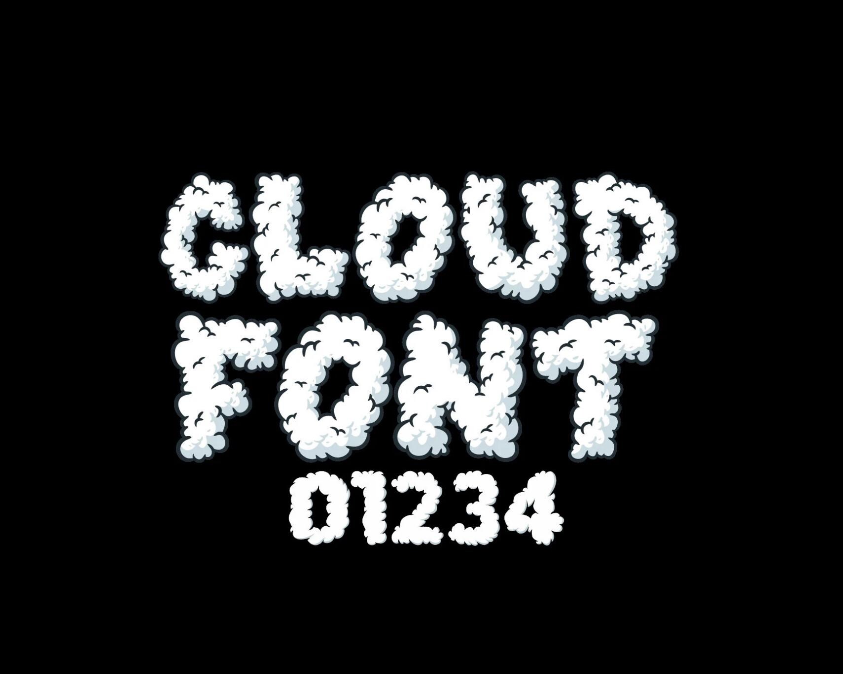 3D Clouds Letters Font PNG SVG, Cloud Letters, 3D Cute Playful Letters ...