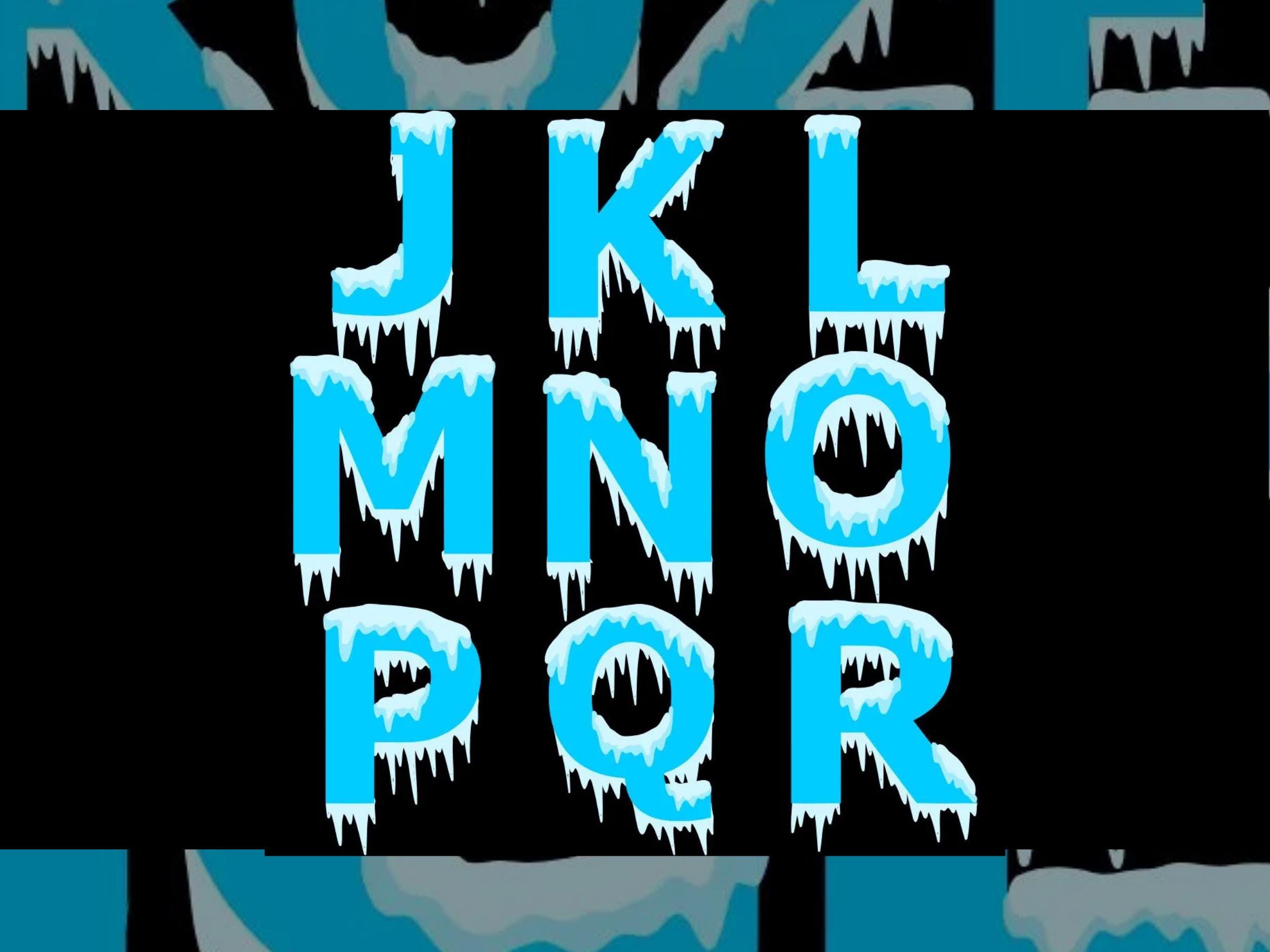 Frozen Ice Letters Font: 3D Alphabet PNG SVG Bundle - Etsy