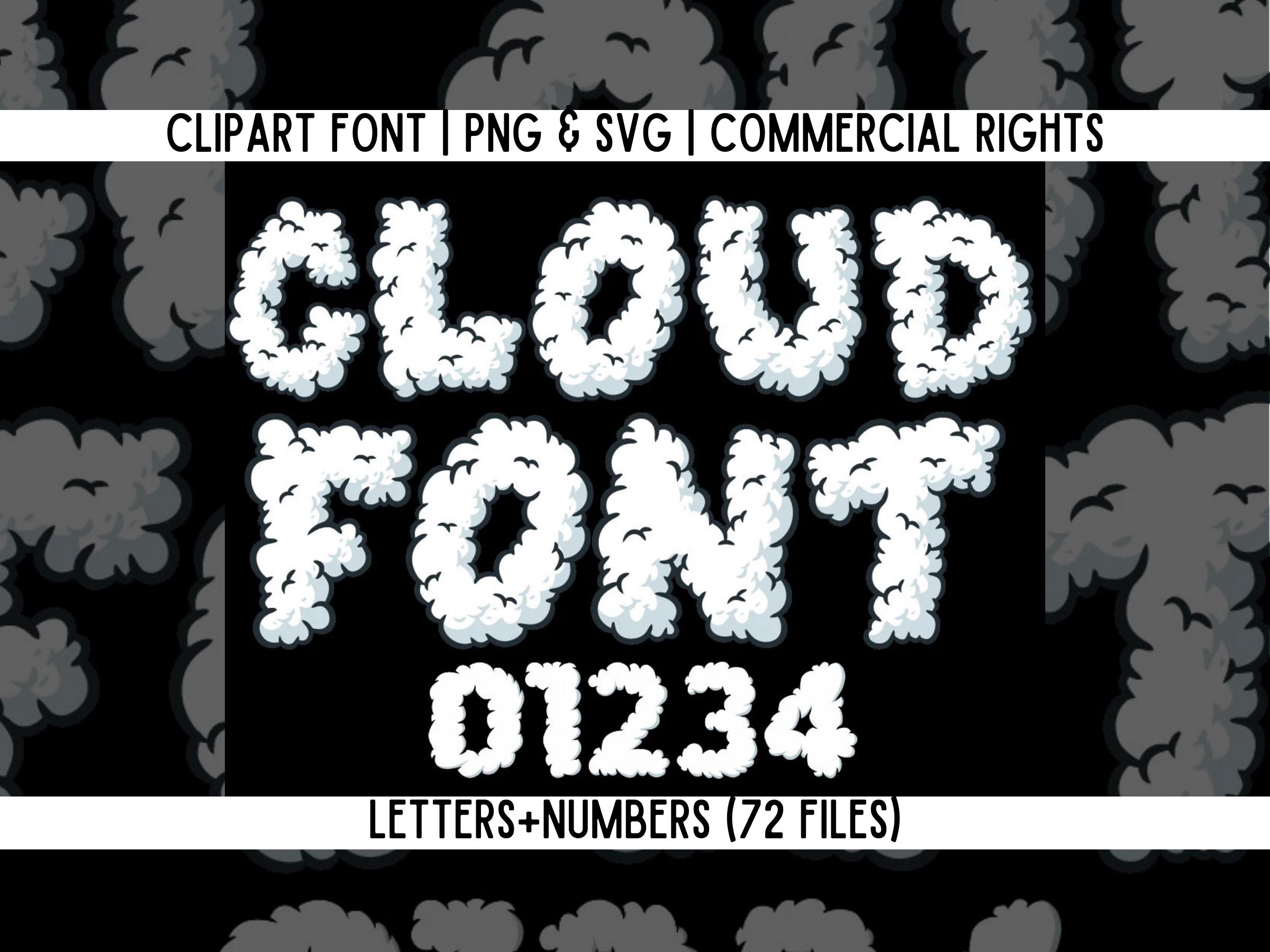 3D Clouds Letters Font PNG SVG, Cloud Letters, 3D Cute Playful Letters ...