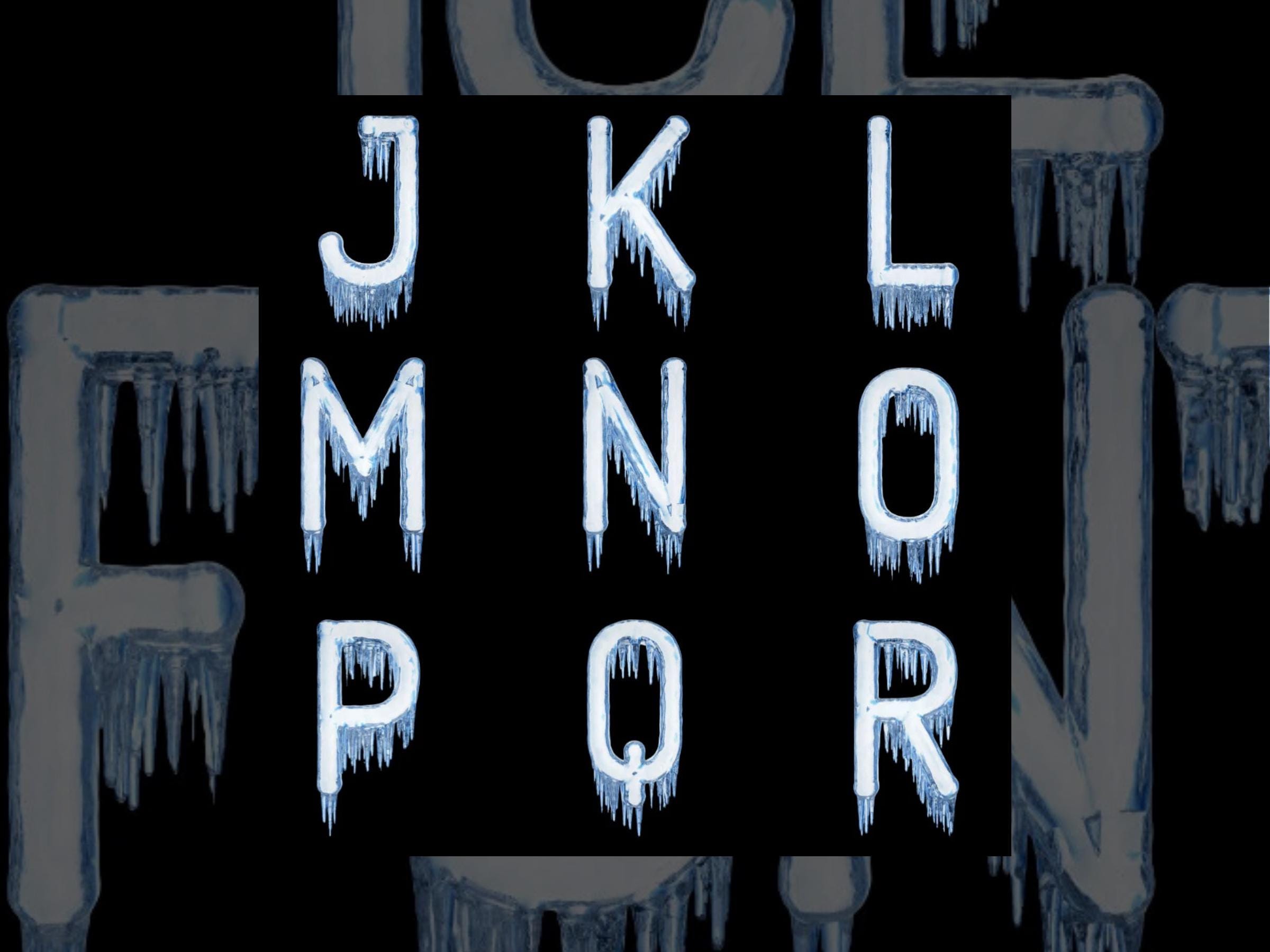 3D Ice Letters Font: PNG SVG Bundle for Cricut, Canva, Adobe - Etsy