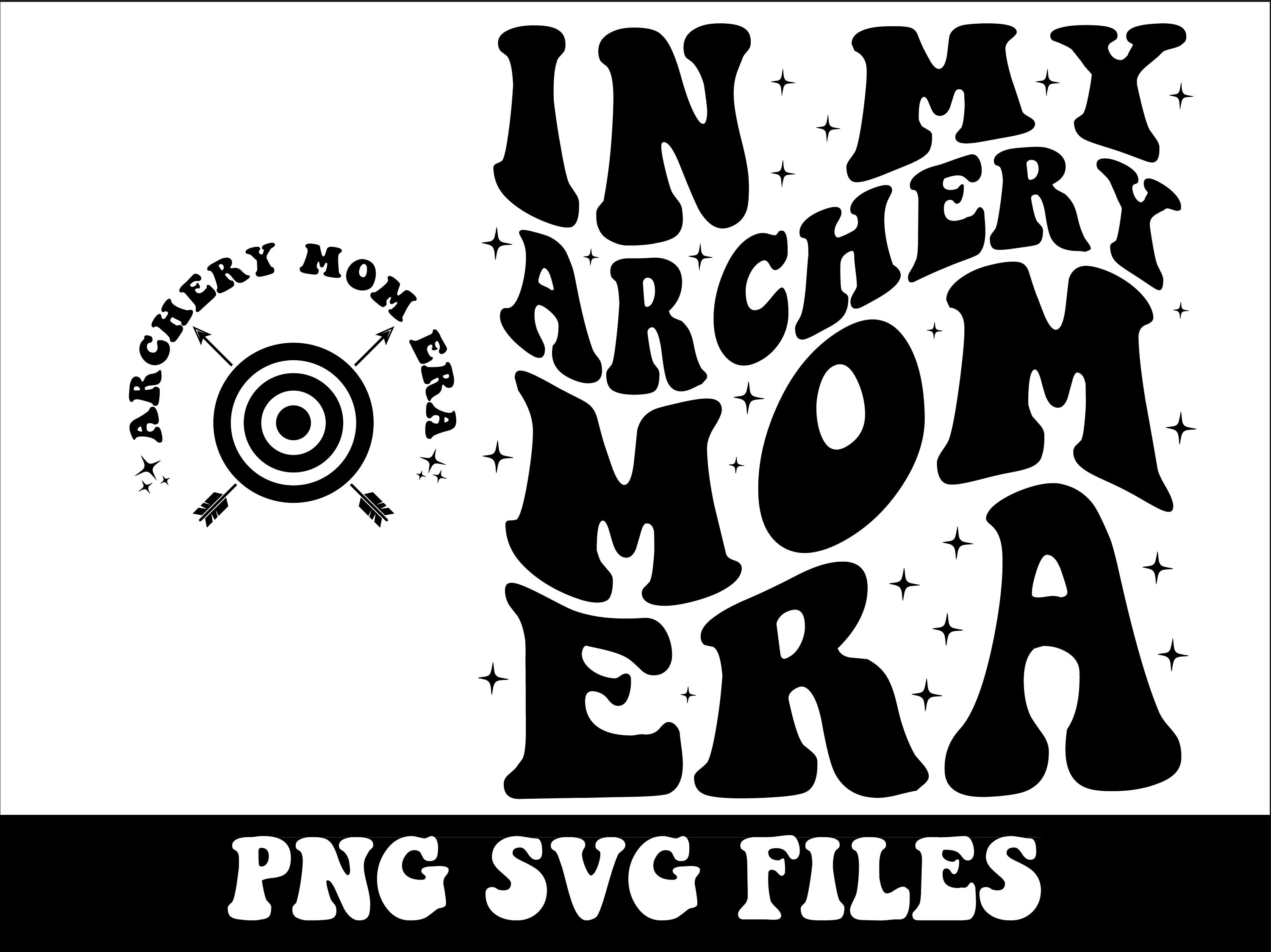 In My Archery Mom Era Svg Wavy Smiley Pocket Design Archery Mom Svg ...