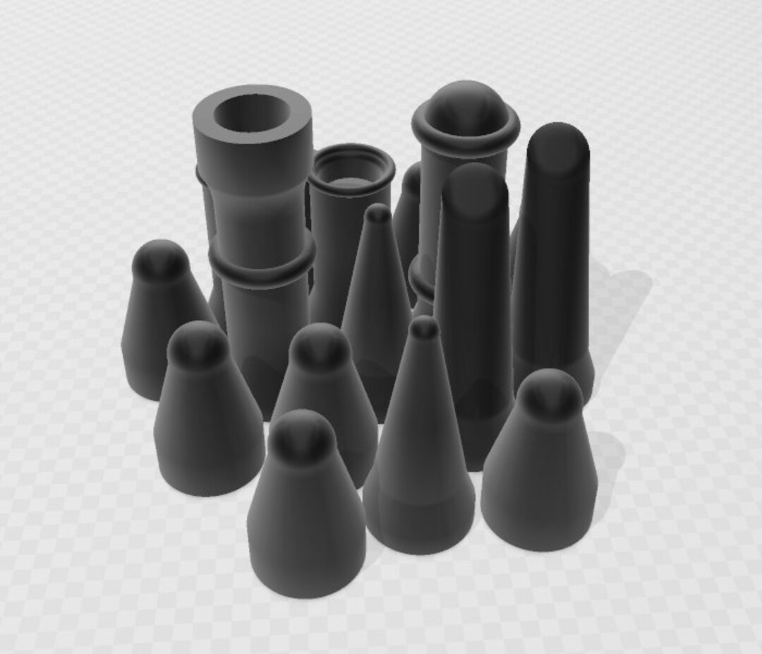 3D Simplistic Printable Chess Set (STL) - Etsy