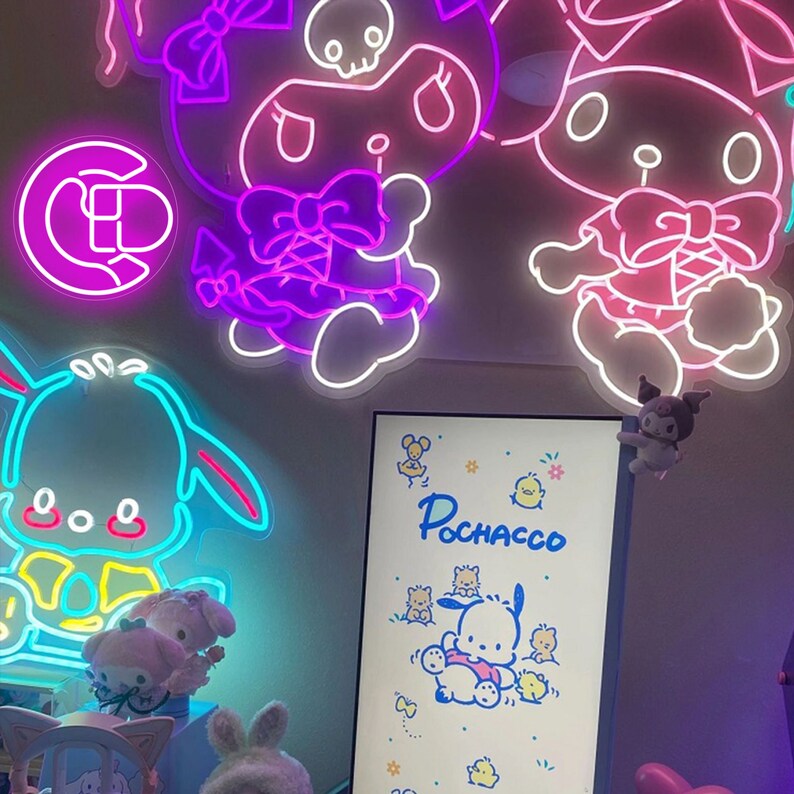 Custom Cartoon Neon Sign丨anime Neon丨personalized Gifts丨kids Room Neon ...