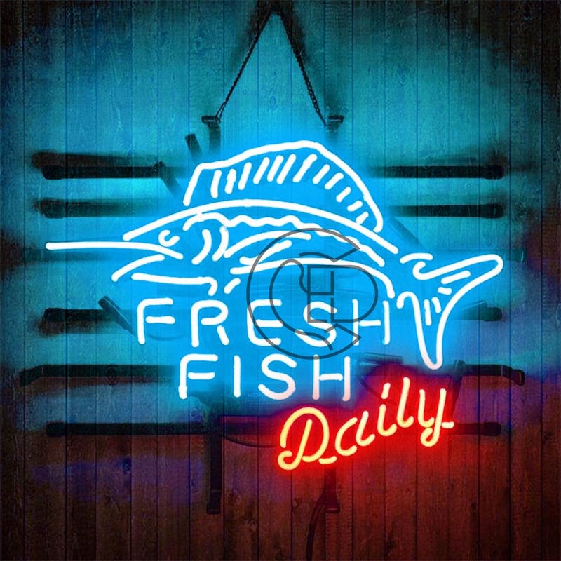 Fresh Fish Sign - Etsy