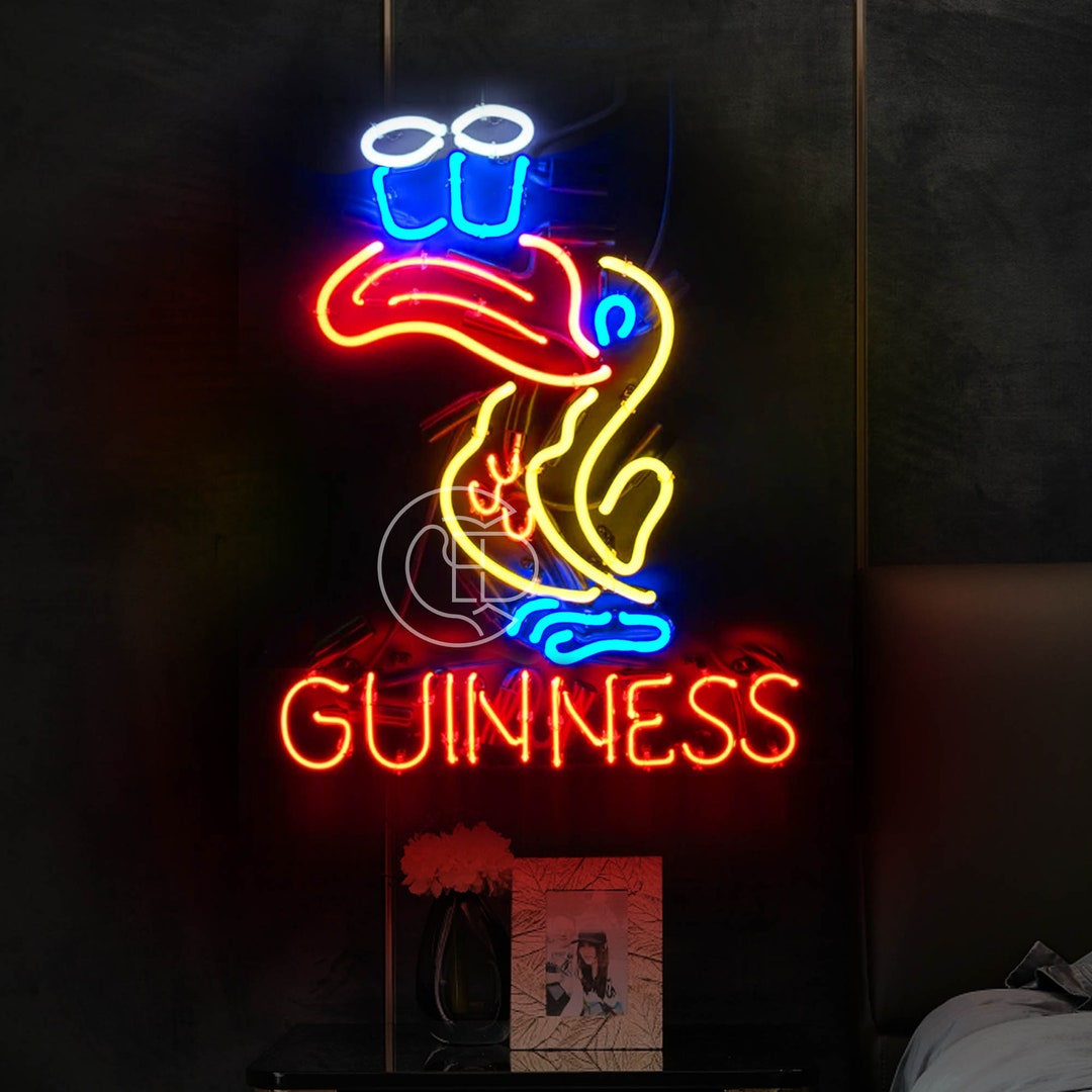 GUINNESS Custom Handmade Gifts Real Glass Neon Sign Personalized Gift ...