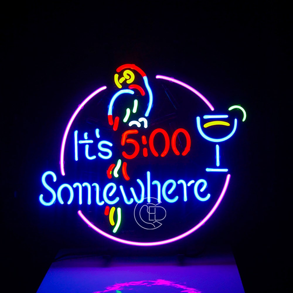 It's 5:00 Somewhere Custom Neon Signs Handmade Gifts Handmade Real ...