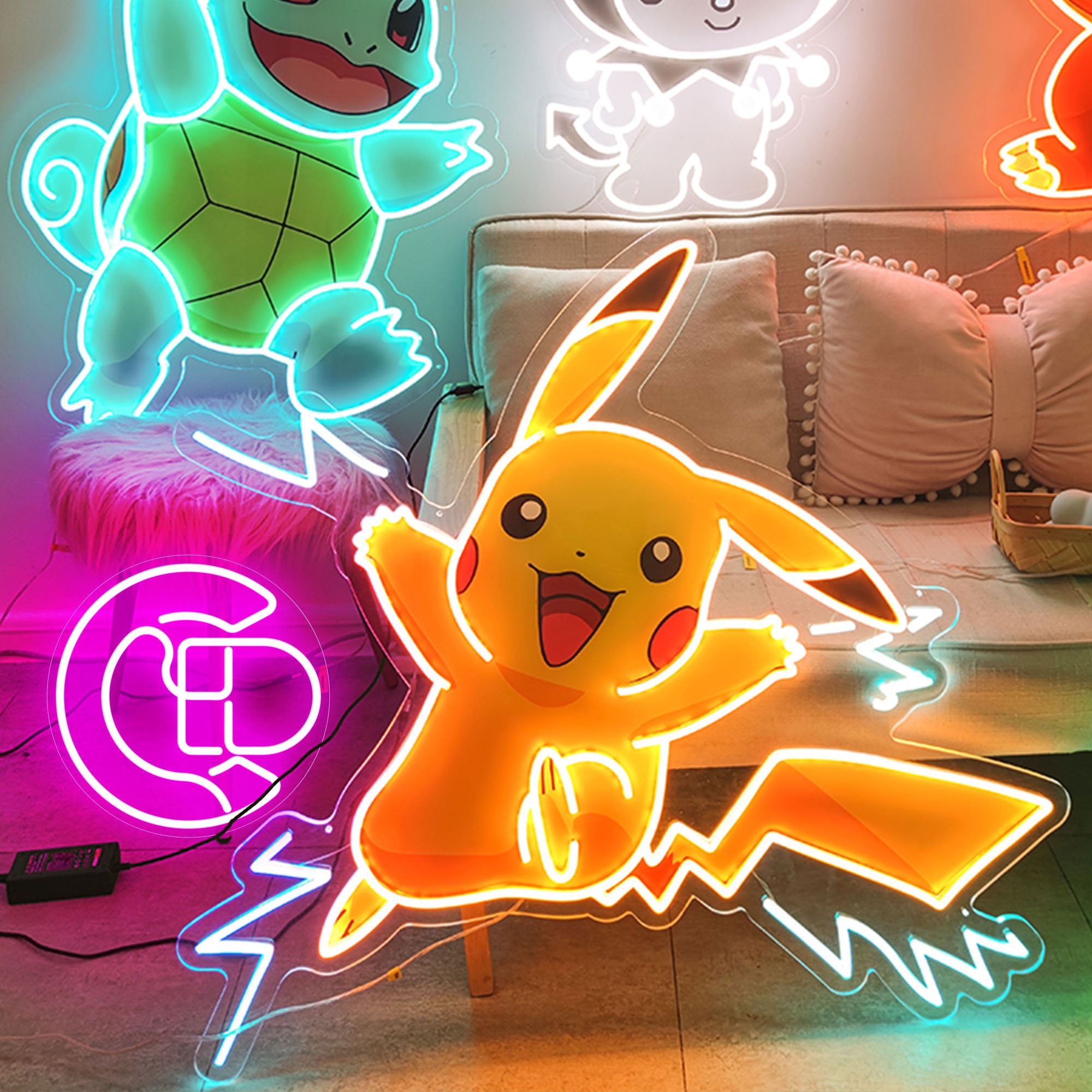 Custom Cartoon Neon Sign丨anime Neon丨personalized Gifts丨kids Room Neon ...