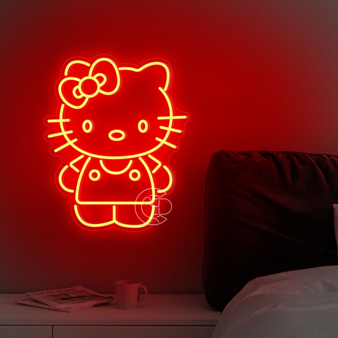 Multicolor Custom LED Neon Lights Sign Cute Cartoon Characters Neon ...
