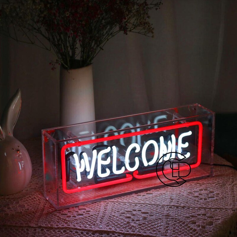 Real Glass Neon Sign - Etsy