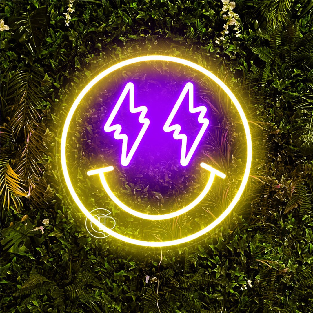 Smiley Face LED Neon Sign Light Handcraft Gifts Personalized Gifts ...