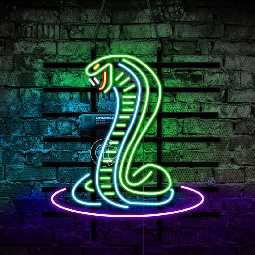 Cobra Custom Handmade Real Glass Neon Sign Lights Handmade Neon Sign ...