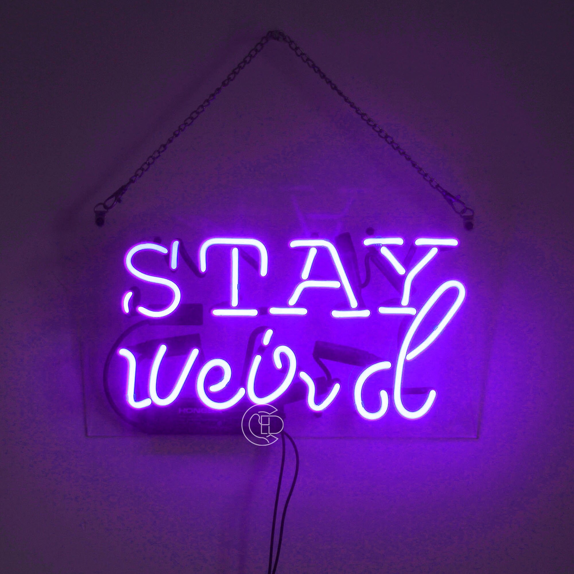 Stay Weird Neon Letter Sign Personalized Gifts Handmade Custom Real ...