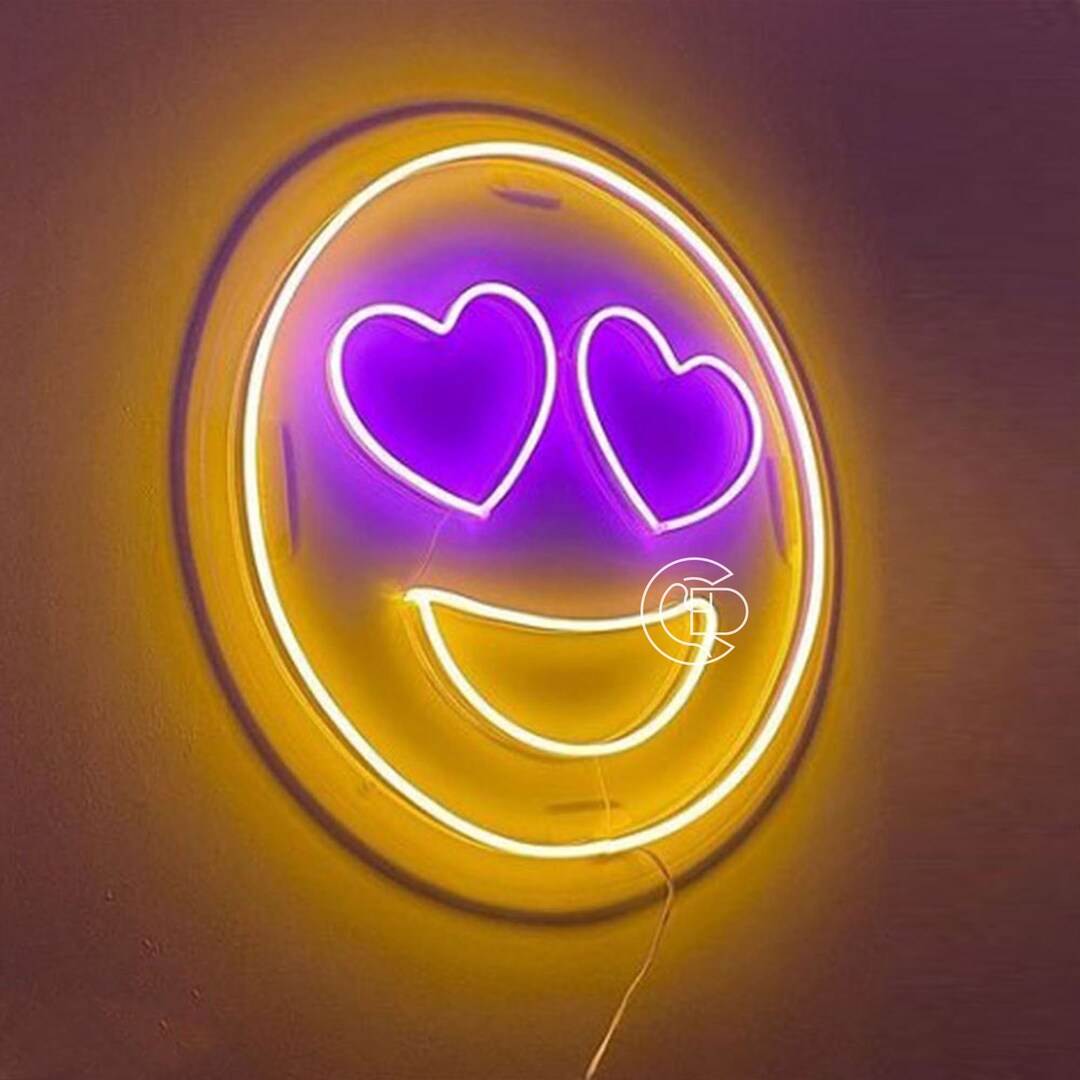 Smiley Face Custom LED Neon Light Signs Led Neon Light Decor ...